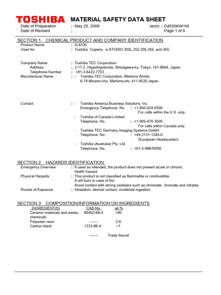 D4530 | PDF | Materials | Occupational Safety And Health