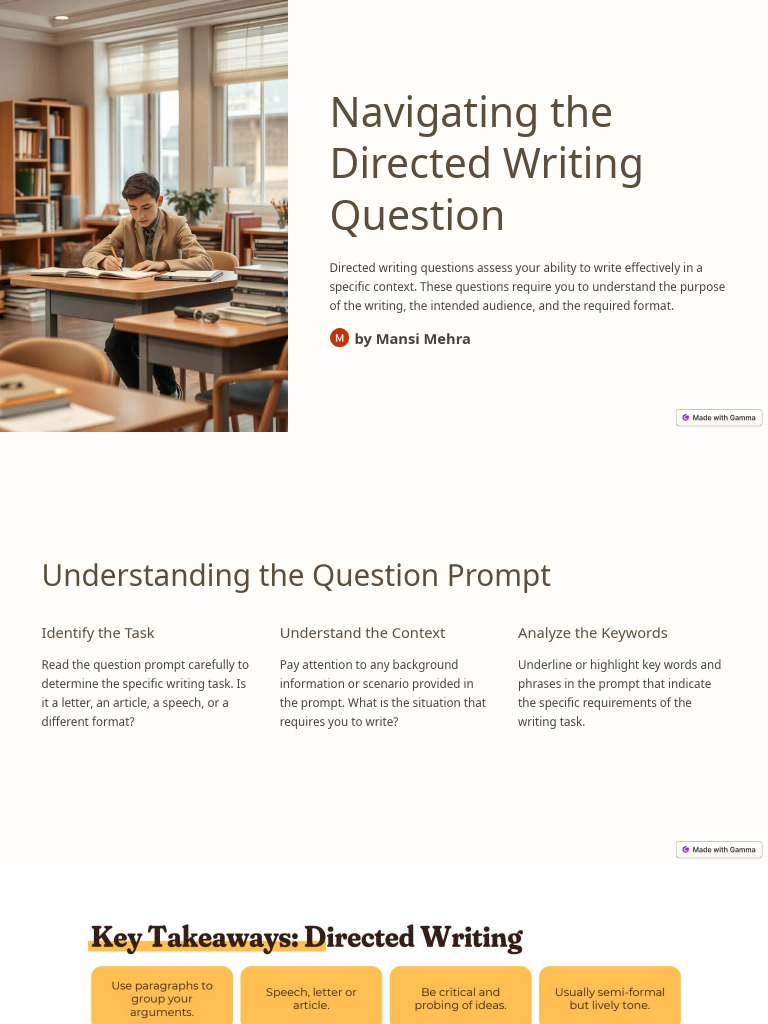 Navigating-the-Directed-Writing-Question-Final | PDF | Proofreading ...