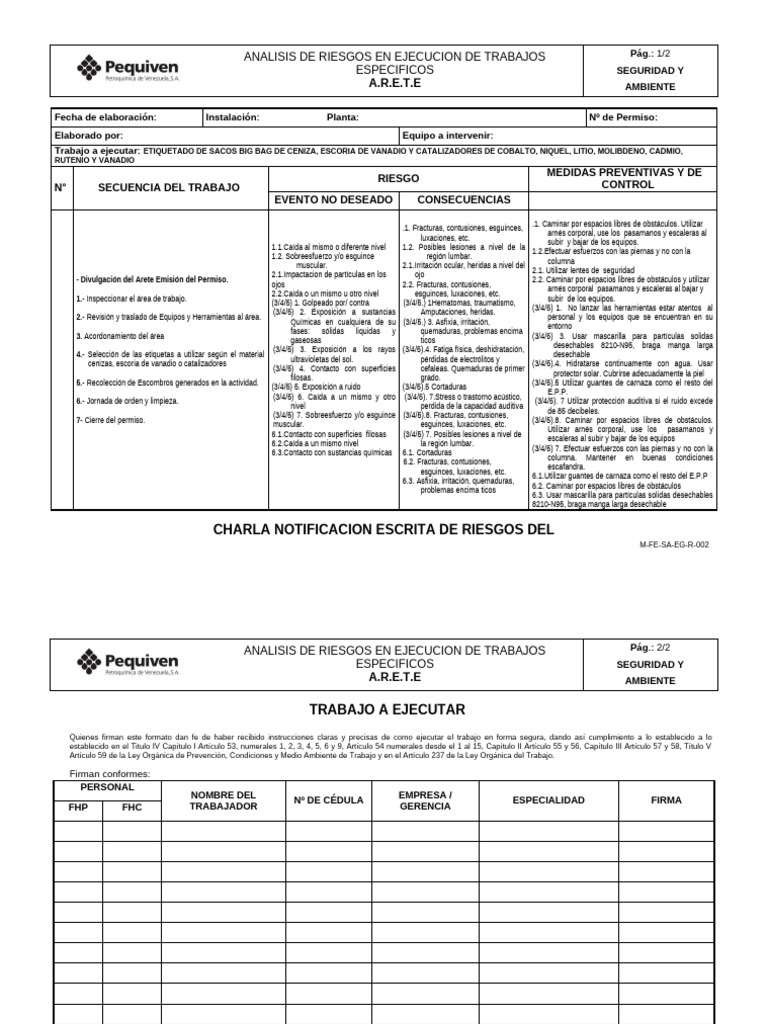ARETE Etiquetadoe Pequiven | PDF