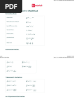 Symbolab Derivatives Cheat Sheet: Derivative Rules | PDF ...