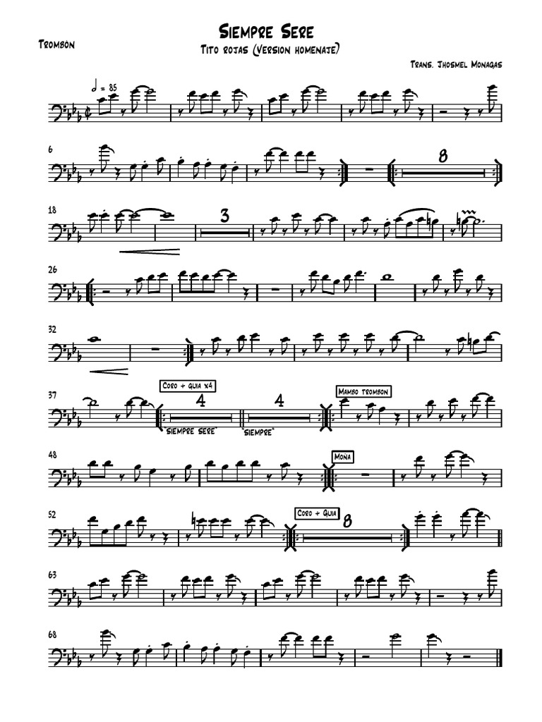 Siempre Sere - Trombón | PDF