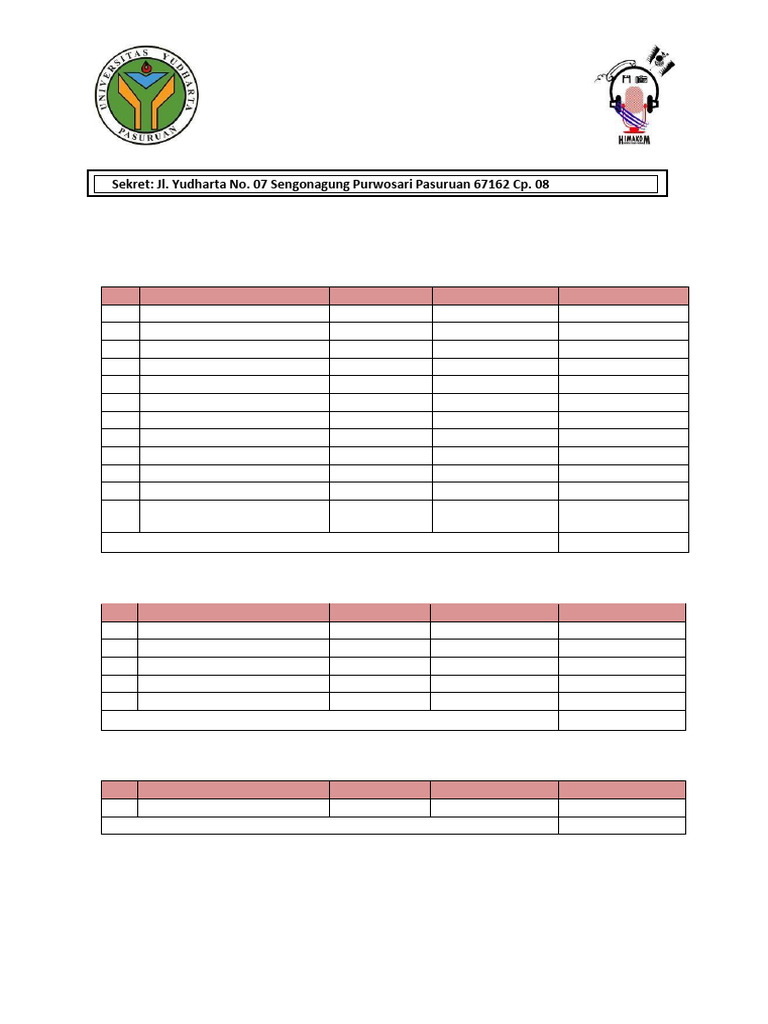 Contoh Data Dana Anggaran | PDF