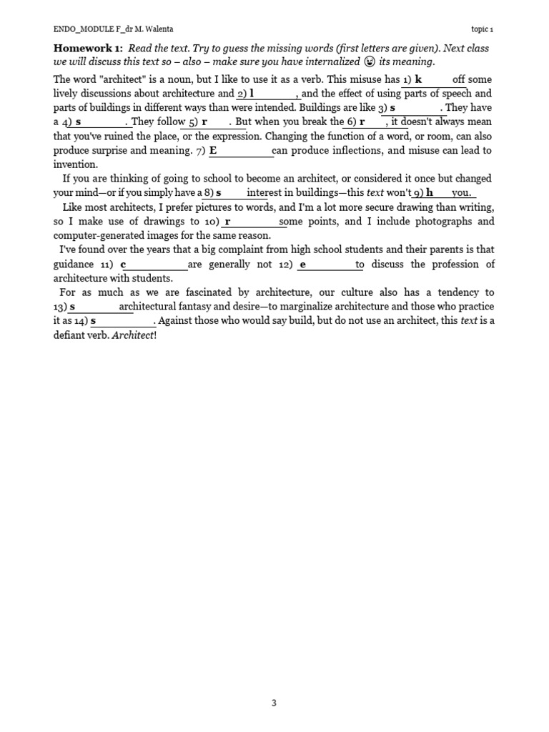 Icked Anguage Entences Tructure Ules Ules Xceptions: Homework 1: K L S ...