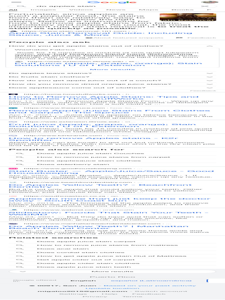 Do Apples Stain - Google Search | PDF | Apple | Juice