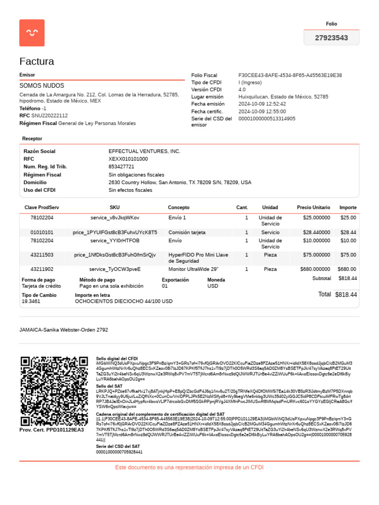 Invoice For Sanika | PDF | Dinero | Tecnología bancaria