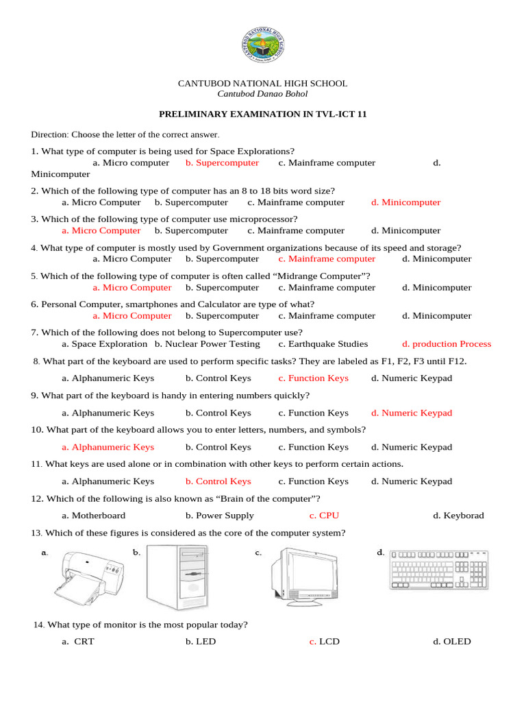 1ST PERIODICAL EXAM-ICT 11 | PDF | Personal Protective Equipment ...