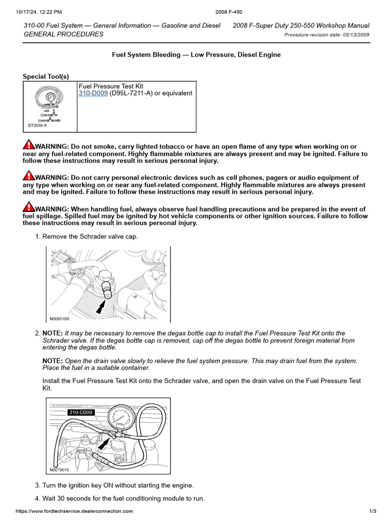 6.4 PSD Low Pressure Fuel System Bleeding | PDF | Diesel Engine | Engines