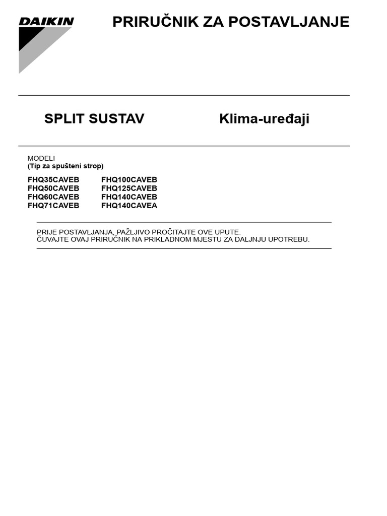 FHQ-C - 3PHR368557-1 - Installation Manuals - Croatian | PDF