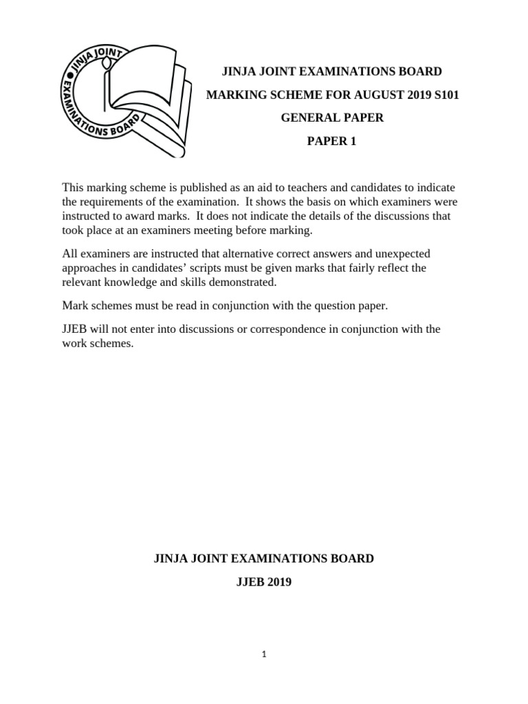 A.jjeb.s.101-Gp - Mark Guide 2019 | PDF | God | Drug Rehabilitation
