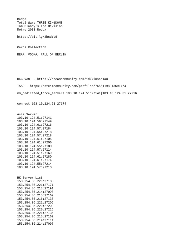 L4D Server | PDF | Computing | Computer Hardware