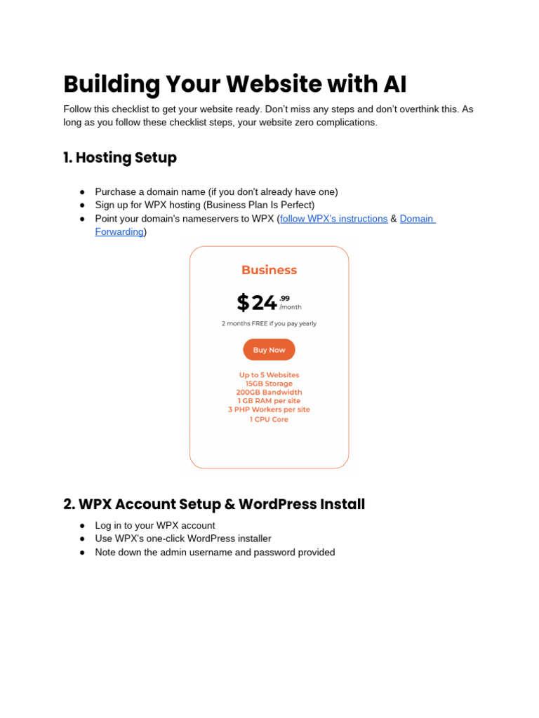 01-Building_Your_Website_with_AI | PDF | Word Press | World Wide Web