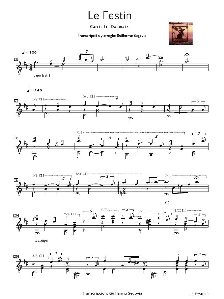Le Festin - Sheet Music | PDF