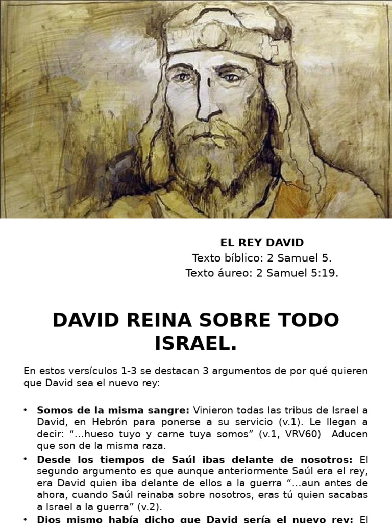 Leccion 10 El Rey David | PDF | David | Saulo