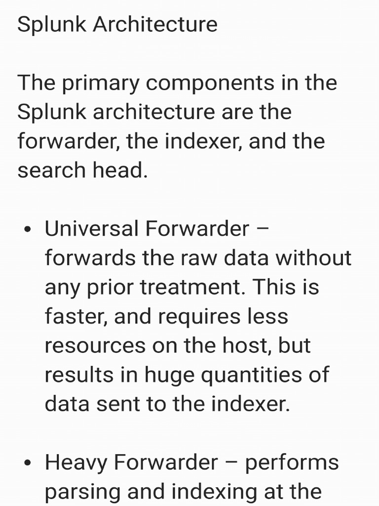 Splunk Architecture | PDF