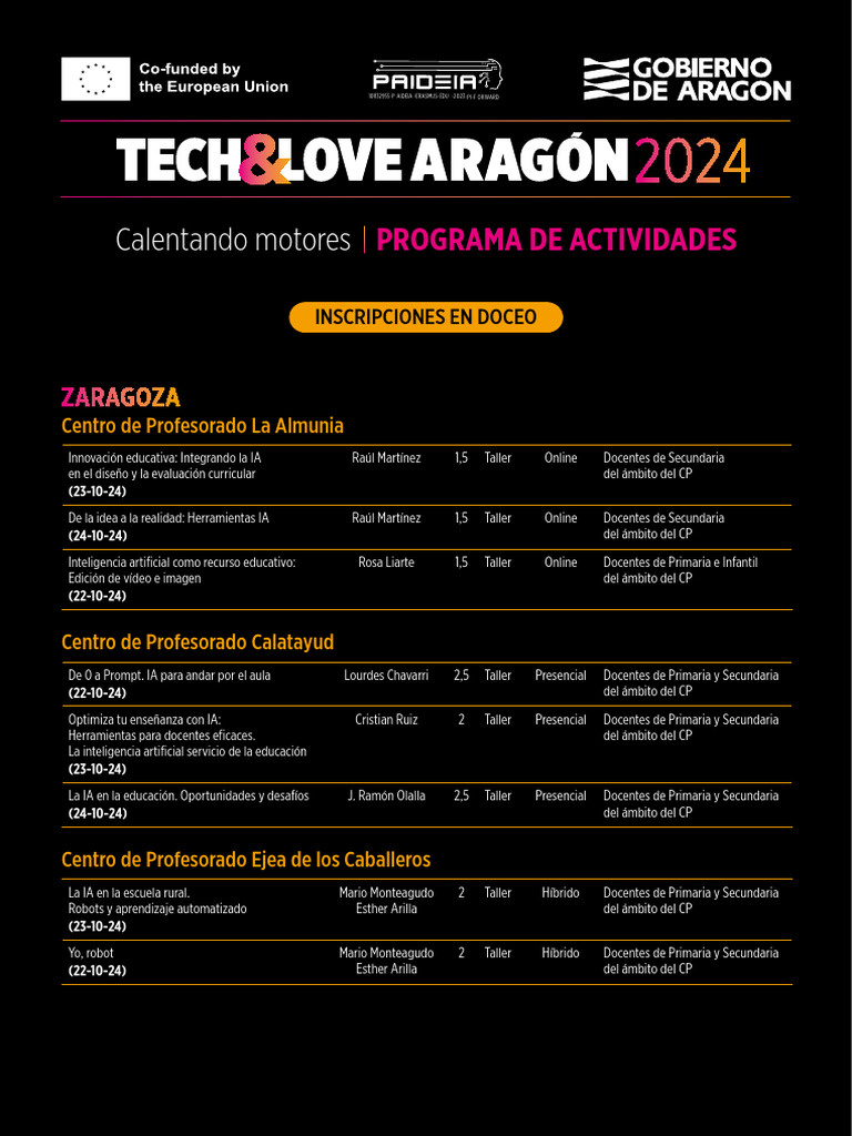 Programa Tech Love24 | PDF | Inteligencia artificial | Inteligencia (IA) y semántica