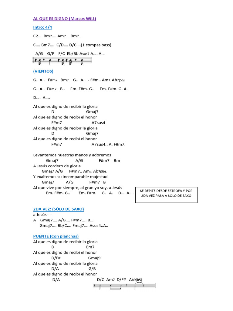 Alabanza a Jesús: Al Que Es Digno | PDF