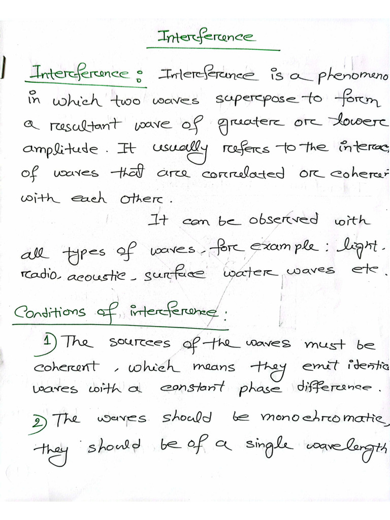 Optics Hand Note | PDF