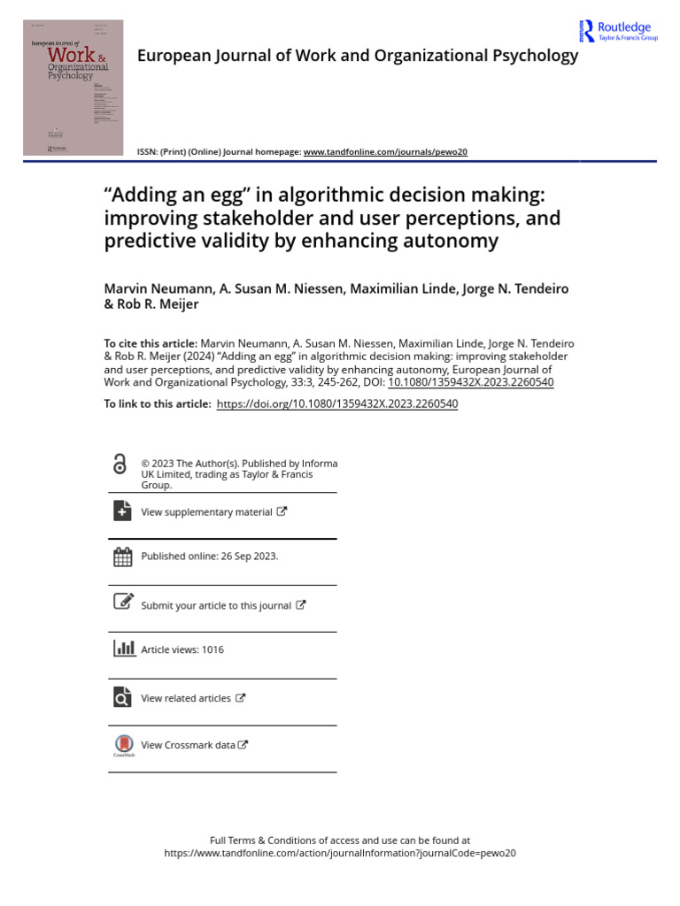Adding An Egg in Algorithmic Decision Making Improving Stakeholder and ...