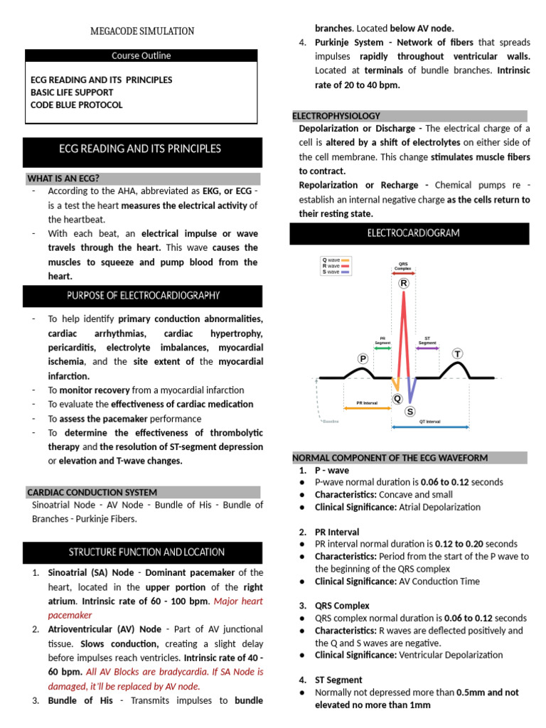 Megacode Simulation | PDF | Electrocardiography | Cardiopulmonary ...