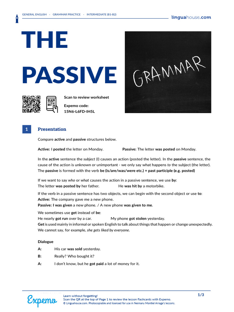 The Passive British English Student Ver2 | PDF | Languages | Foreign Language Studies