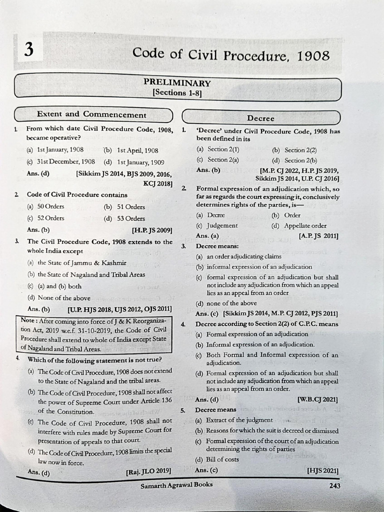 CPC MCQ Pariksha Manthan | PDF