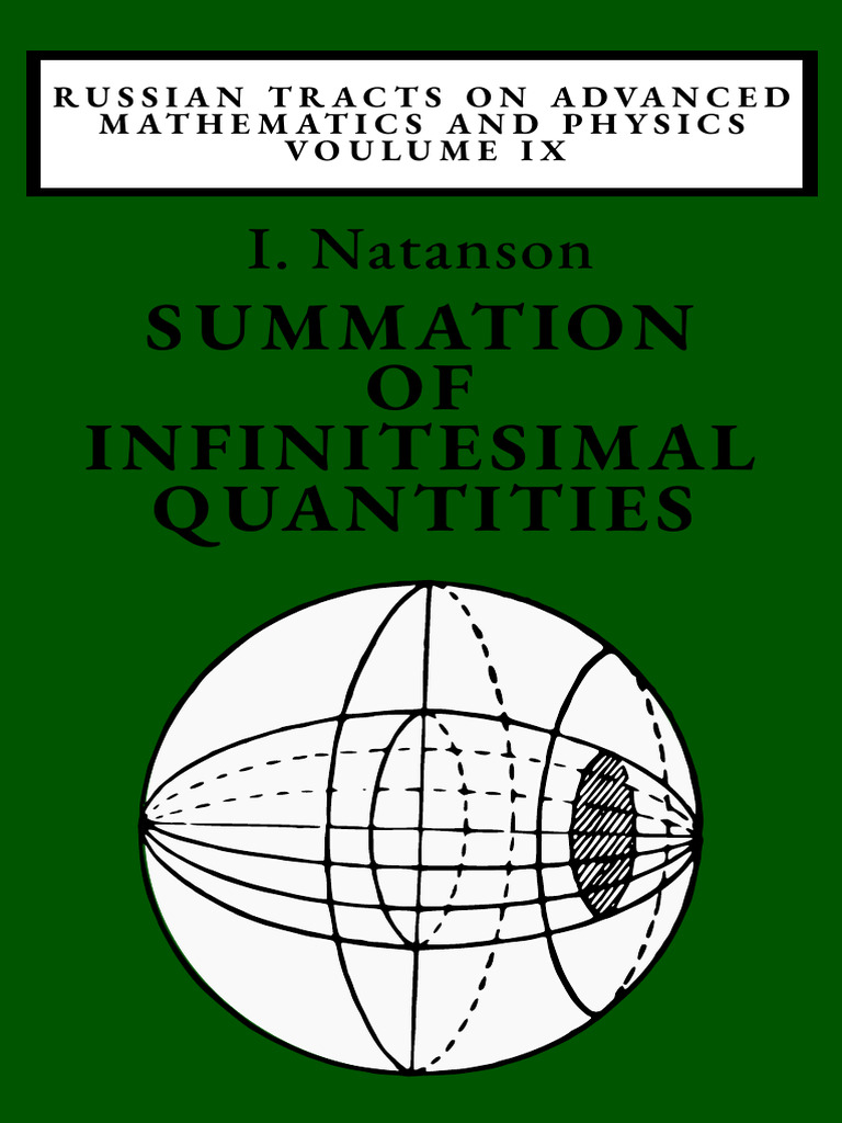 I. Natanson - Summation of Infinitesimal Quantities - 1961 | PDF ...