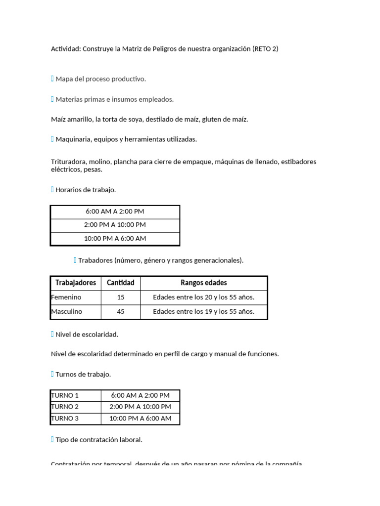 Planilla GTC-45. | PDF | Seguridad y salud ocupacional