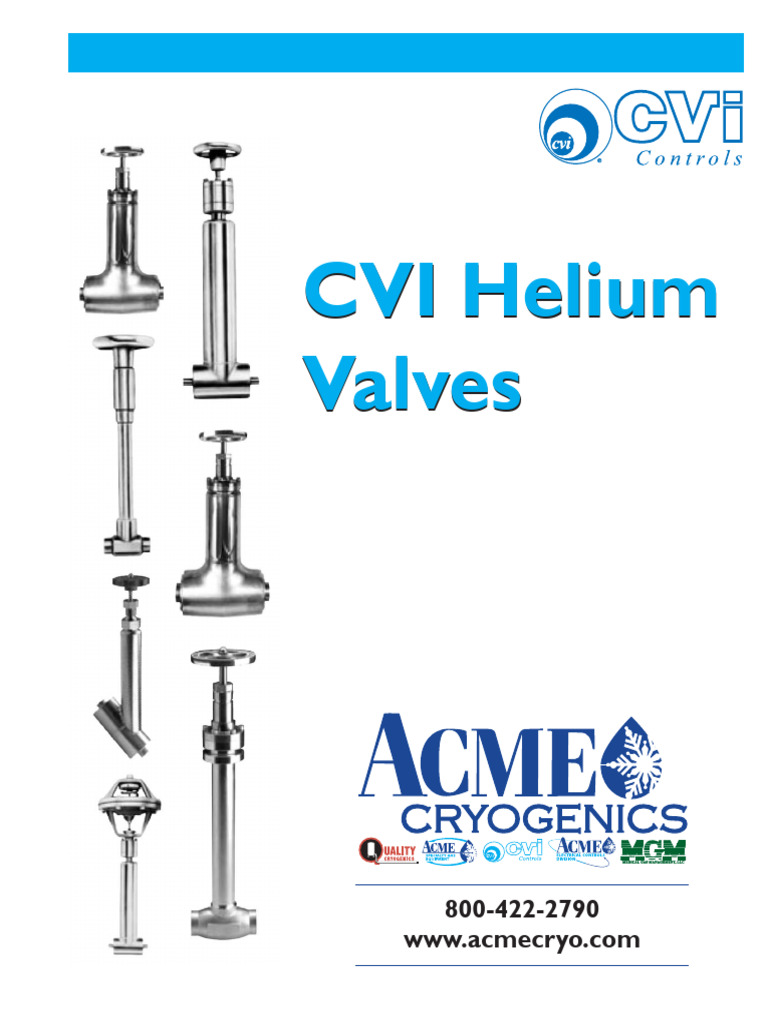 CVI Helium Valves | PDF | Valve | Helium