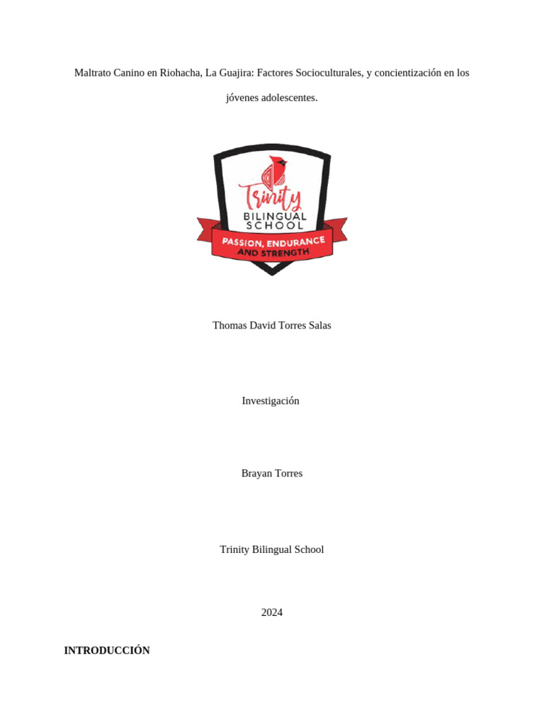 Thomas Torres | PDF | Abuso infantil | Bienestar