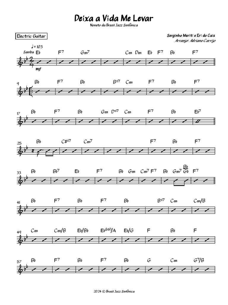 08 Deixa A Vida Me Levar - Electric Guitar | PDF