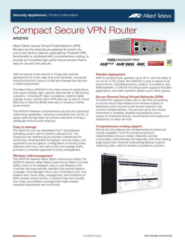 ati-ar2010v-ds | PDF | I Pv6 | Virtual Private Network