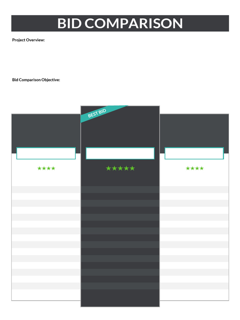 Bid Comparison for Project X Construction | PDF | Efficient Energy Use ...