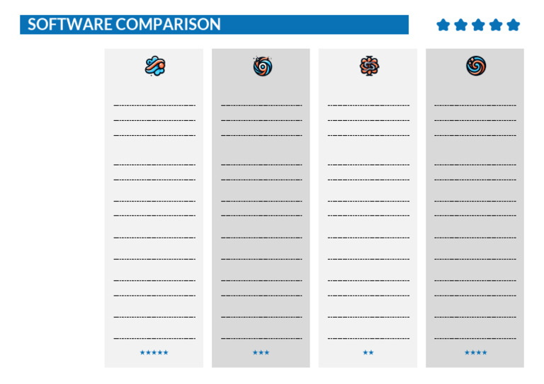 Software Comparison Template | PDF | Backup | Computing