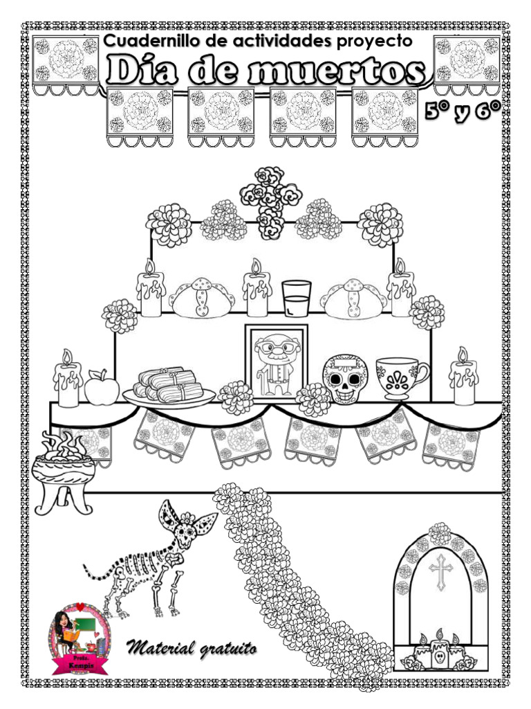 5° y 6° Cuadernillo de Actividades Proyecto Día de Muertos Profa Kempis ...