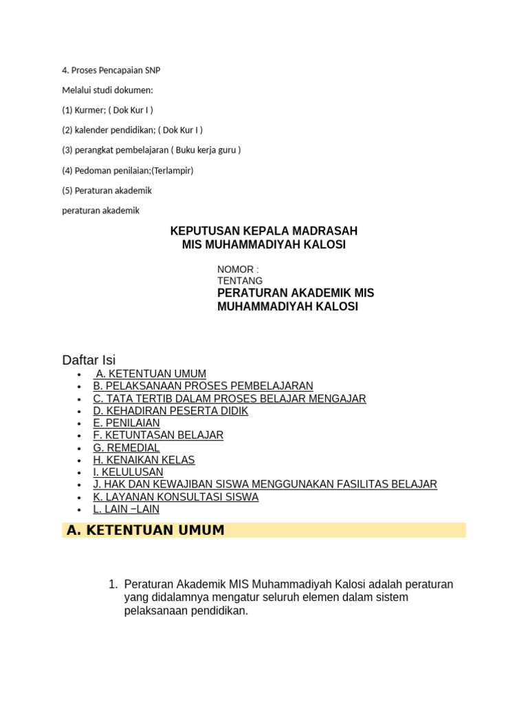 Proses Pencapaian SNP | PDF