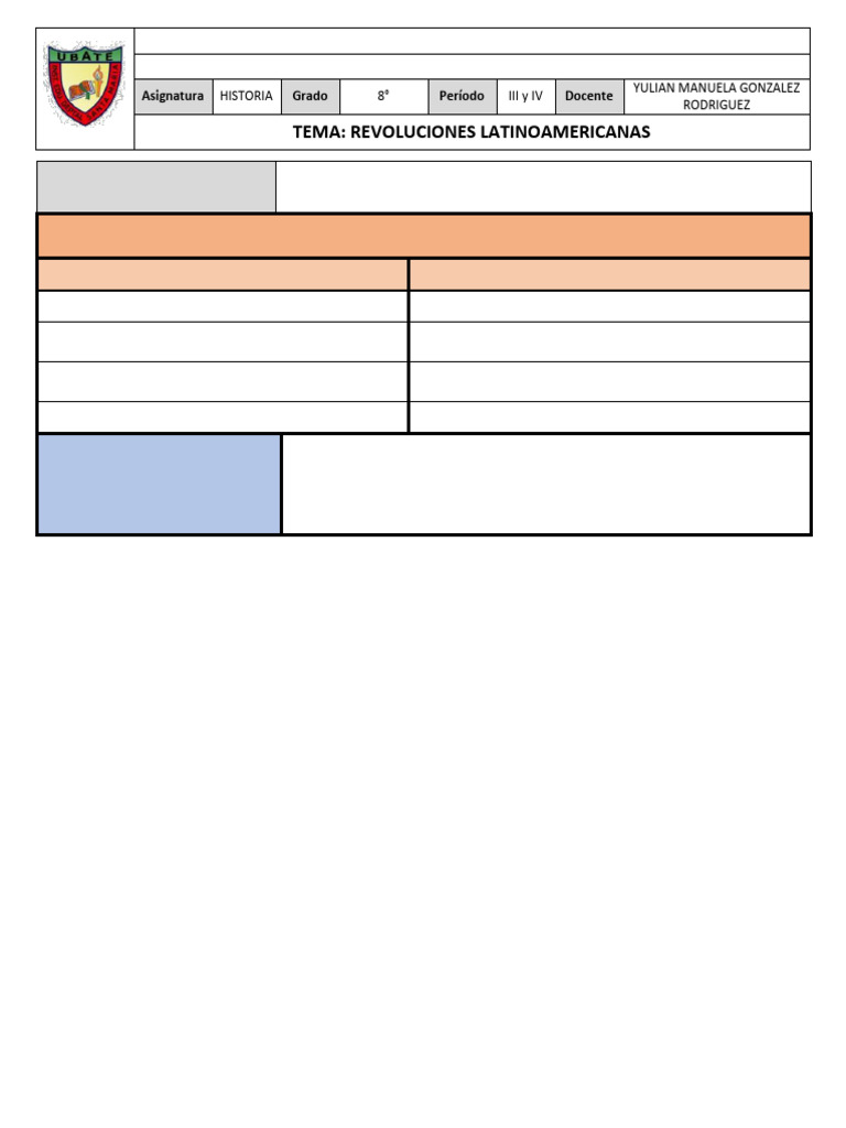 Guia No 6 Historia 8° Pdf Imperio Español México