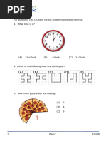 MATHEMANIA Sample Questions All Levels | PDF