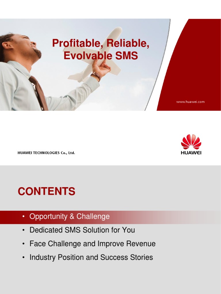 Huawei SMS Main Slide V1.0 | PDF | Short Message Service | Computer ...