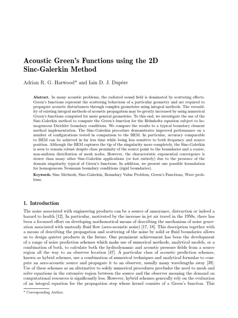 datastream | PDF | Green's Function | Matrix (Mathematics)