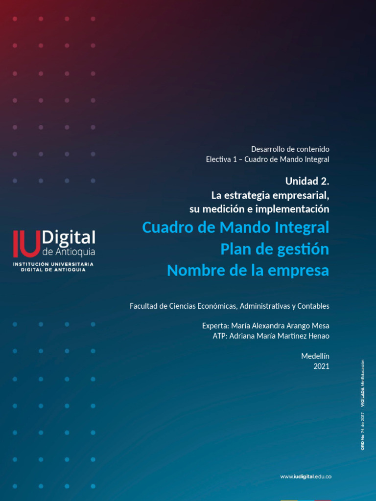DG Matriz CMI EA2 U2 | PDF
