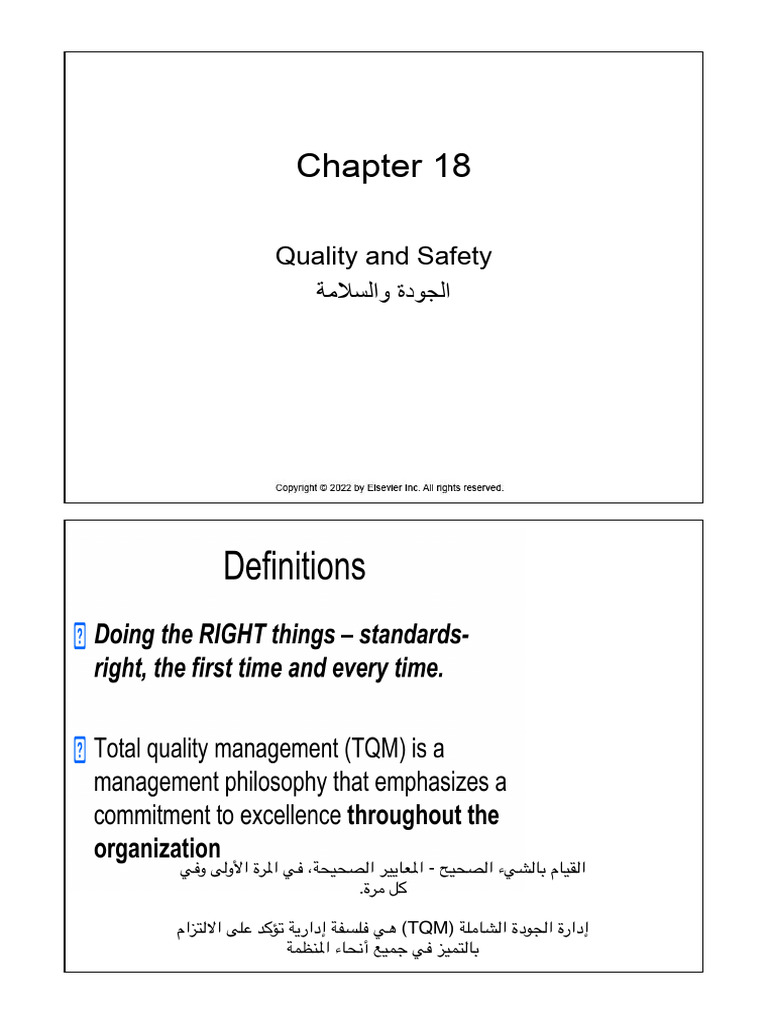 L8 Quality & Safety (Theory Part) 2 | PDF