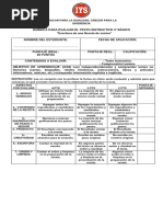 Rúbrica para Evaluar Recetas de Cocina | PDF
