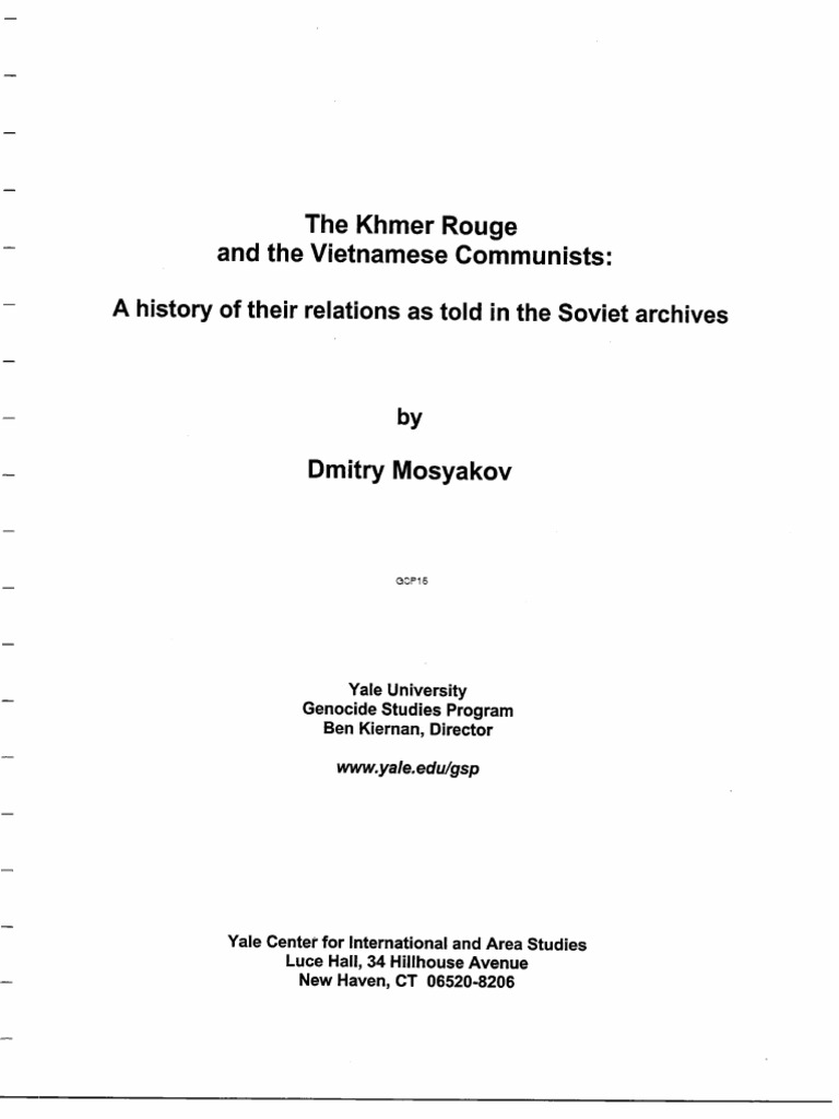 gs15 - The Khmer Rouge and The Vietnamese Communists A History of Their ...