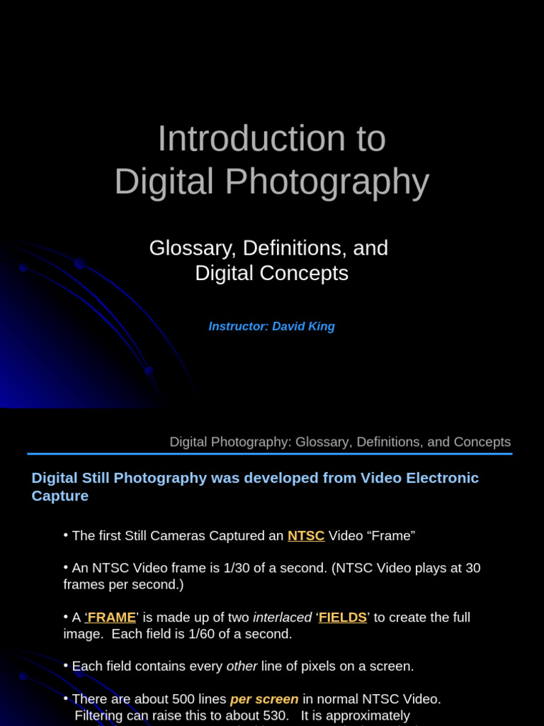 Digital 2 - Glossary and Concepts | PDF | Digital Camera | Pixel