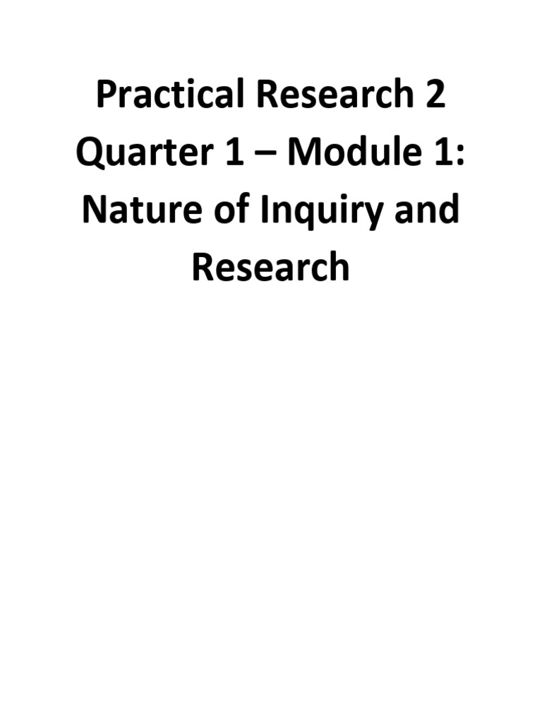 PRACTICAL-RESEARCH-2-MODULE 1 | PDF | Quantitative Research | Data PRACTICAL-RESEARCH-2-MODULE 1 | PDF | Quantitative Research | Data