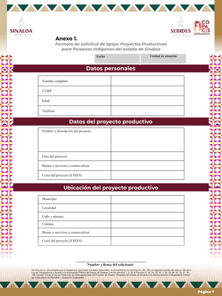 Anexos Proyectos Productivos | PDF | Política