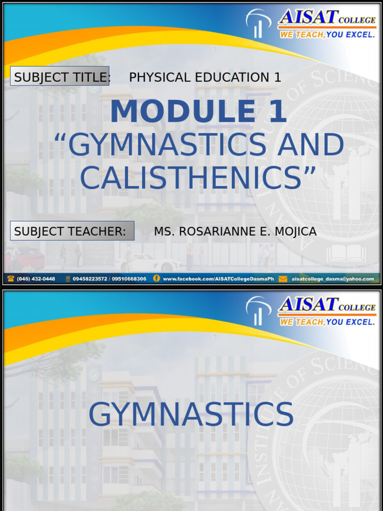 Rem M1 Pe1 | PDF | Gymnastics | Physical Fitness