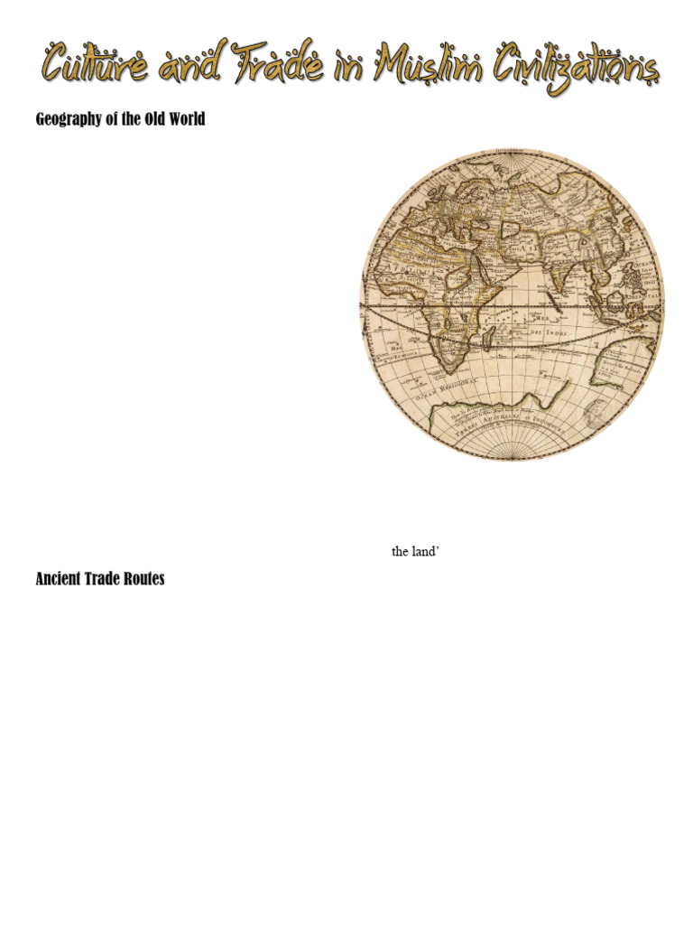 Islamic Cities and Culture Reading | PDF | Silk Road | Asia