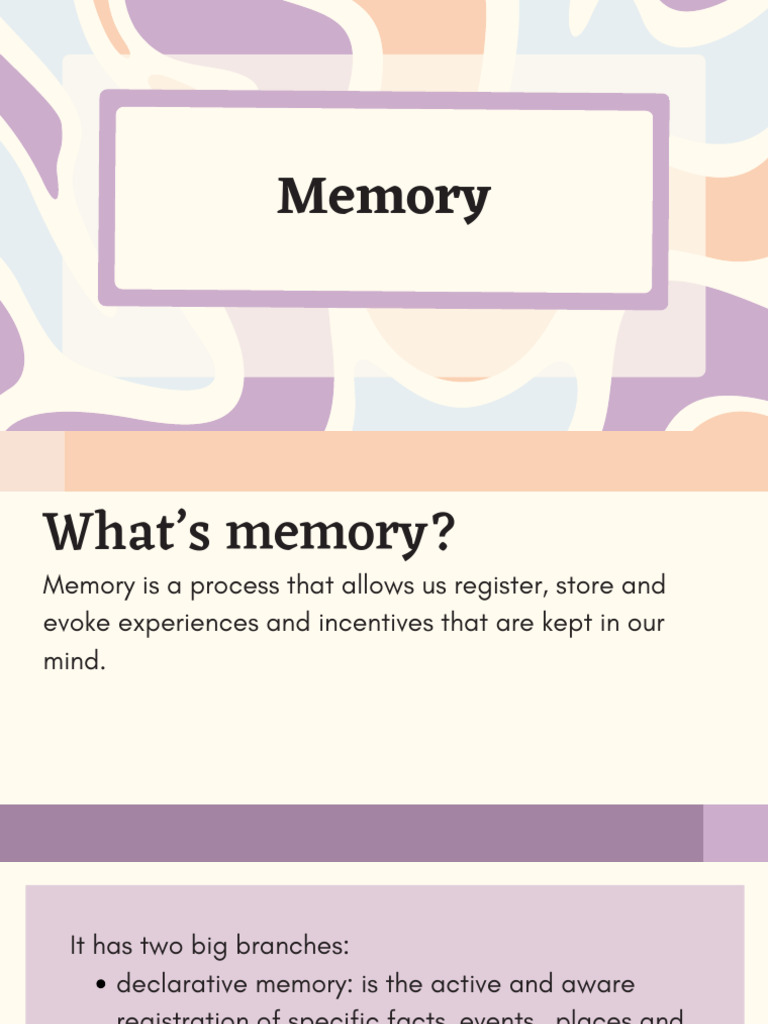 Understanding Memory: Types and Theories | PDF