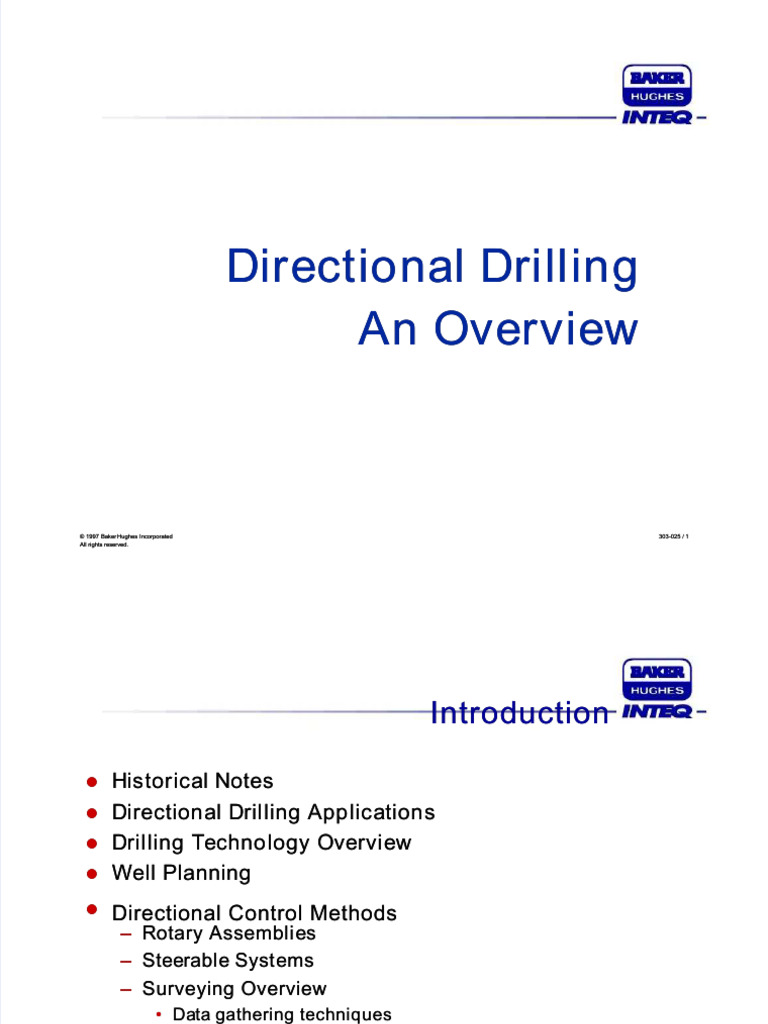 Directional Drilling An Overview - Baker Hughes | PDF | Euclidean ...